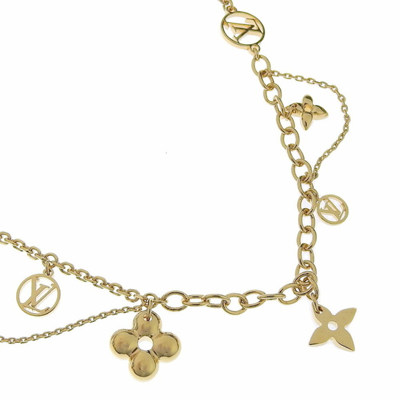 Louis Vuitton | Jewelry | Louis Vuitton Collier Blooming M64855 Gold Plated Ob27 Womens Necklace ...